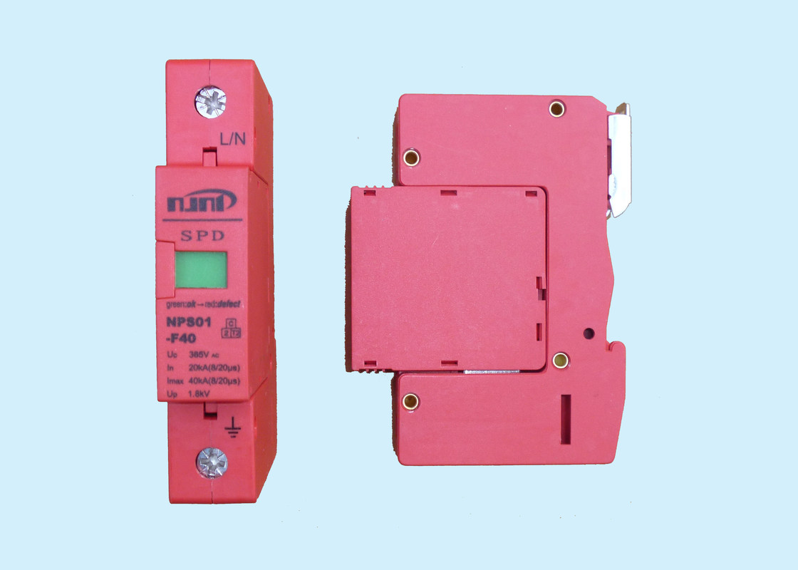 NPS01-FB40 Uc 385V AC Wall Mount Surge Protector / Whole House Surge ...