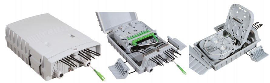 Plastic Insertion Box / Fiber Optical Junction Box Fast-OTB 1:8 274*175 ...
