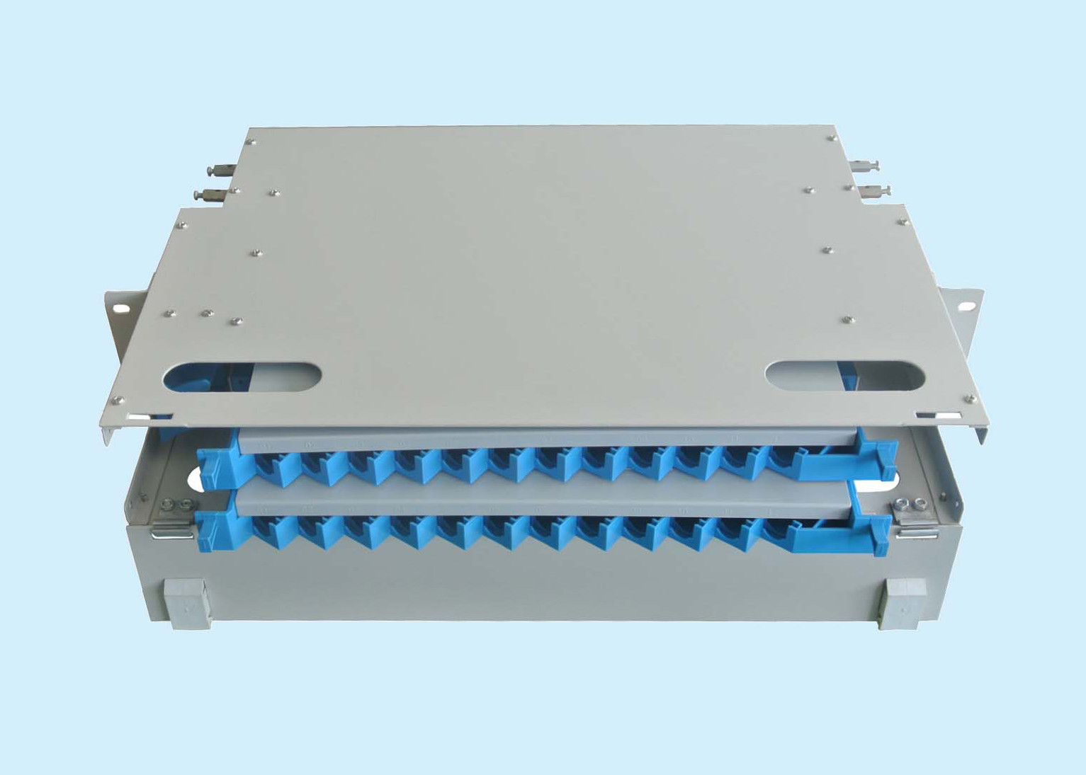 ODF Unit 24 Core Optical Fiber Distribution Frame / Power Distribution ...