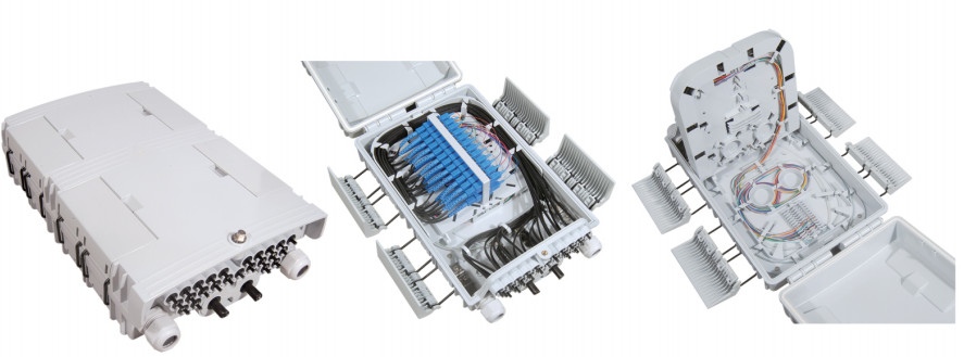 plastic fiber distribution box GFS-24N, SC 24CORES/3*1:8PLC ,330*210 ...